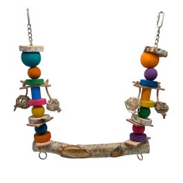 Medium Birch Swing – Enrichment Swing for Greys, Amazons & Medium Parrots