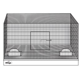 30 x 18 x 20 Cup Cage, Incl. 2 Cups